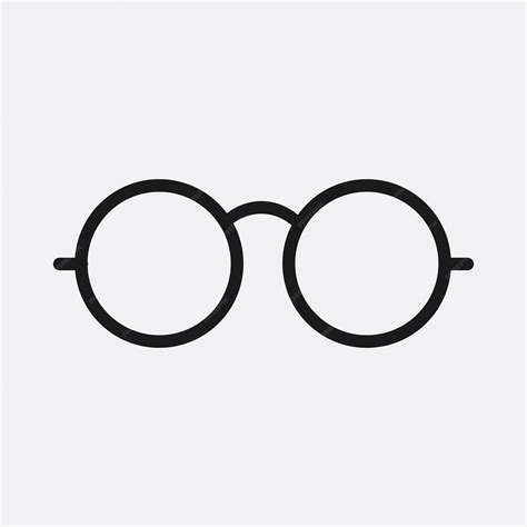 Premium Vector Glasses Icon Isolated On White Background Vector