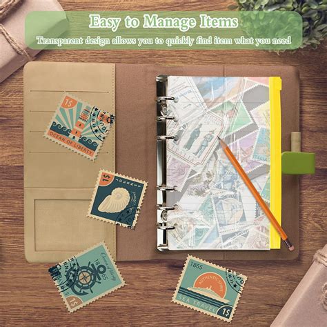 Badu Bg Джобове за класьори с цип A6 Водоустойчиви чанти за класьори с 6 дупки Калъф за