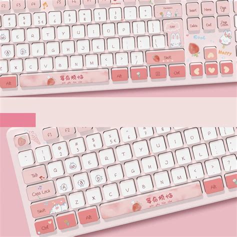 Pink Keyboards Kawaii Peach