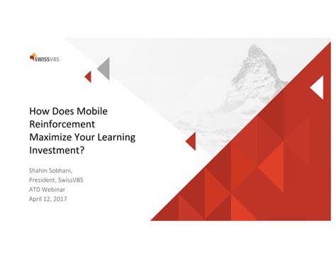 How Does Mobile Training Reinforcement Maximize Your Learning Investment Ppt