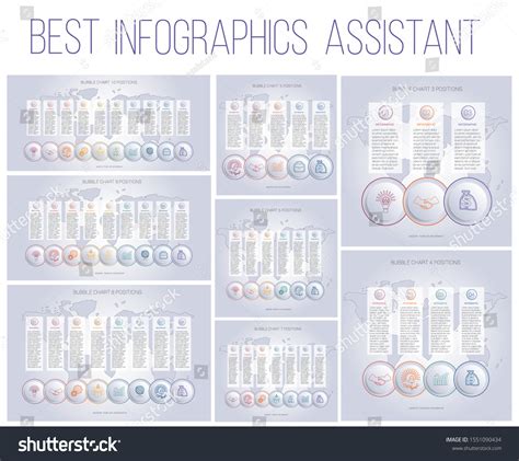 Infographics Color Bubble Chart Template 3 Stock Vector Royalty Free 1551090434 Shutterstock