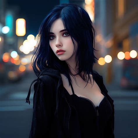 Amelia Gothic Girl With Pale Skin And Black Hair L By Ameliafirefox On