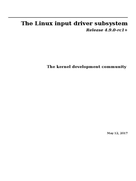 linux input subsystem download free pdf device driver tablet computer