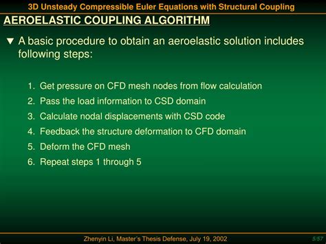 Ppt Parallel Computations Of 3d Unsteady Compressible Euler Equations