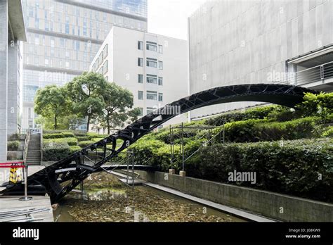 Shanghai Shanghai China 5th July 2017 The 3d Printed Bridge Can Be Seen At Tongji