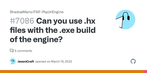 Can You Use Hx Files With The Exe Build Of The Engine · Issue 7086