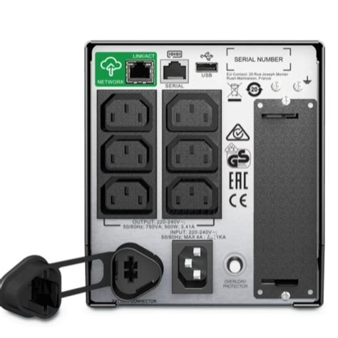 Apc Smart Ups Smt750ic Line Interactive 750va Tower 230v 6x Iec C