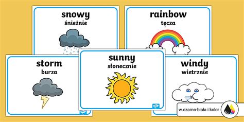Pogoda Nauka Angielskiego Plakaty Teacher Made Twinkl