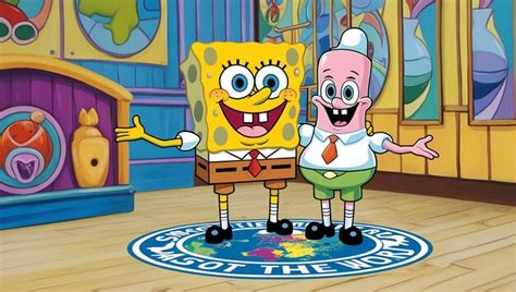 Spongebob Cartoon Animation Premium Ai Generated Image