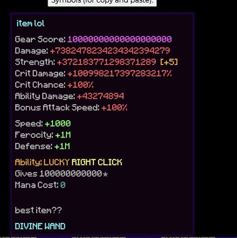 Hypixel Skyblock Fake Item Weapon Pet Generator Tool Get Picture In Game Item