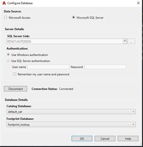 Solved Configure Catalog Database Cant Find Server But I Can Type It Autodesk Community