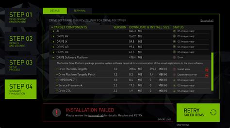 Sdkmanager Fails Installing Drive Sw 100rev2 With Error In Drive Software Platform Drive
