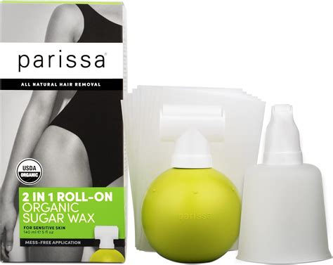 Parissa Organic Roll On Sugar Wax For Sensitive Skin 100 Natural Hair