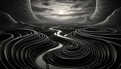 Spacetime Warping Cosmic And Futuristic Digital Illustration Premium Ai Generated Image