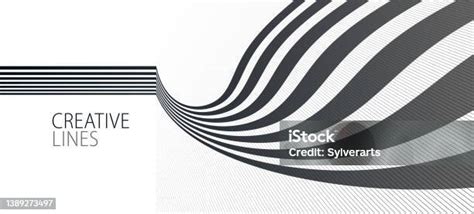 원근 추상 벡터 배경 선형 원근 일러스트 레이션 Op 아트의 3d 흑백 선 추상적인에 대한 스톡 벡터 아트 및 기타 이미지 추상적인 한 줄로 3차원 형태 Istock