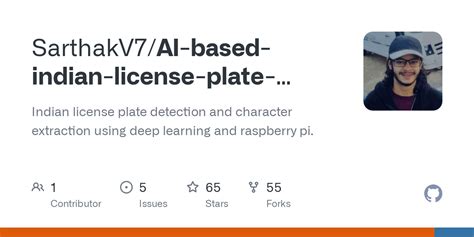 GitHub SarthakV AI Based Indian License Plate Detection Indian License Plate Detection And