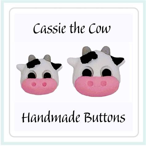 6 Cassie The Cow Buttons From Betsy Bear And Friends Collection Etsy
