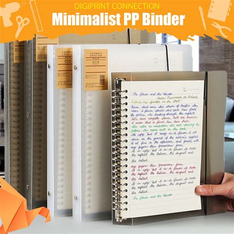 Notebook A5 B5 A4 Refillable Binder Cover Notebook Loose Leaf 50 Sheets Big Binder Diy Notebook