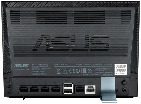Asus Dsl Ac U Ac U Adsl Vdsl Wifi Router At Reichelt Elektronik