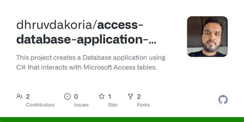 Github Dhruvdakoriaaccess Database Application Windows This Project Creates A Database