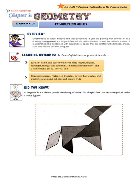 lesson 3 2 two dimensional objects pdf shape triangle