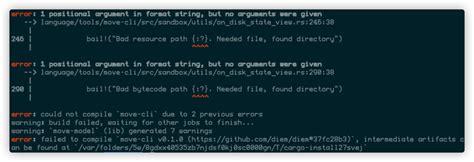 Bug Whenever Compile Move Cli Has Failed · Issue 10349 · Diemdiem · Github