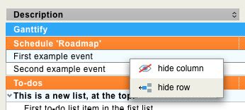 Hiding And Showing Rows In Your Basecamp Gantt Chart Ganttify Help Center