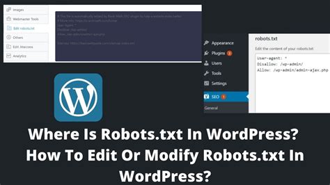 Where Is Robots Txt In WordPress How To Edit Or Modify Robots Txt In