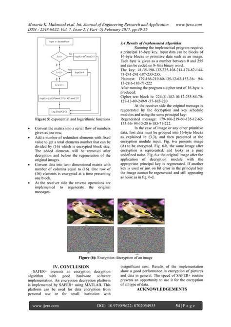 Matlab Implementation Of 128 Key Length Safer Cipher System Pdf