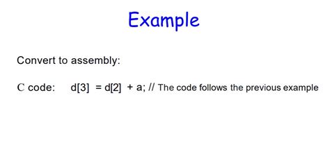 Solved Exampleconvert To ﻿assemblyc ﻿code
