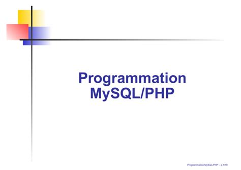 Programmation MySQL PHP Zenk Security