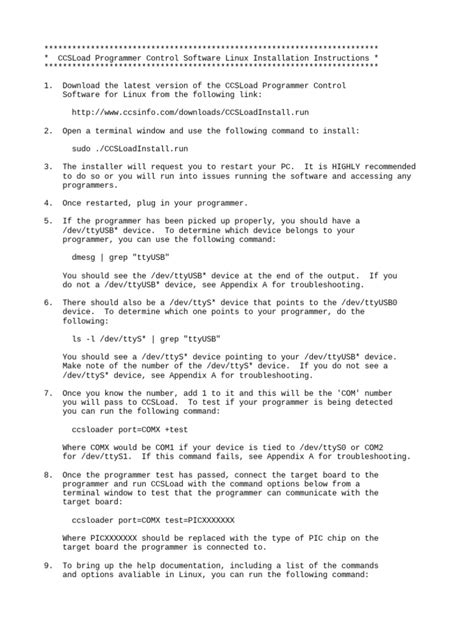 Instrucciones De Instalación De Ccs Compiler Para Linux Download Free Pdf Computer