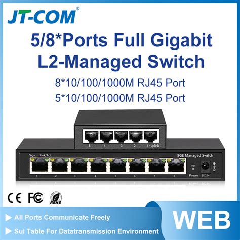 JT COM Port And Port Full Gigabit Mbps Managed Switch With VLAN Shopee Malaysia