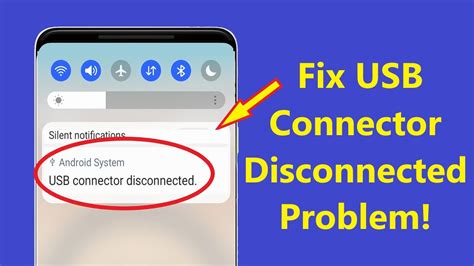 How To Fix Samsung Usb Connector Connected Disconnected Problem Howtosolveit Youtube