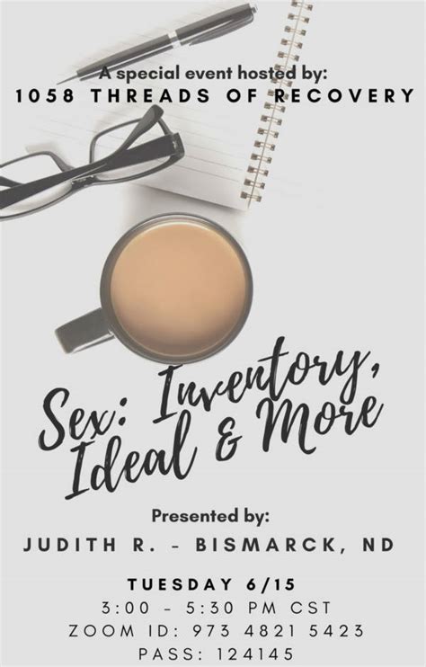 Judith R Sex Inventory Ideal And More Recovery Tapers