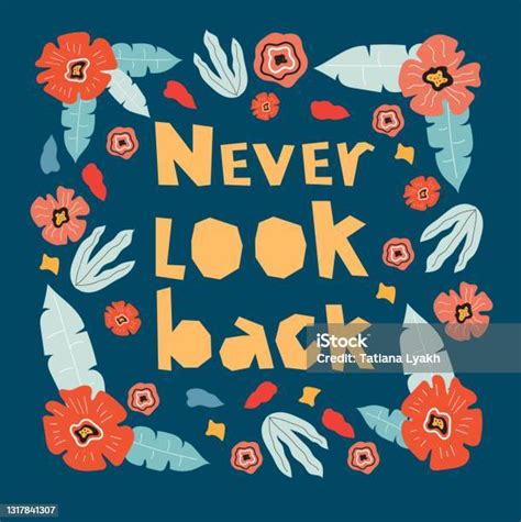 손으로 쓴 글자를 다시 바라보지 마십시오 플랫 스타일로 일러스트레이션 문자에 대한 스톡 벡터 아트 및 기타 이미지 문자