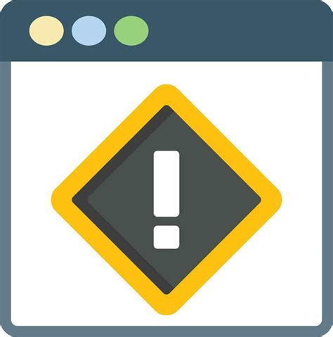 Web Warning Vector Icon 30379156 Vector Art At Vecteezy