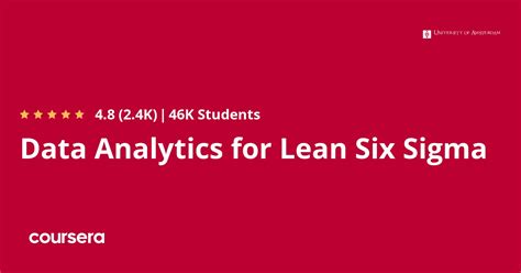 Data Analytics For Lean Six Sigma Lifelong Learning Theismaili