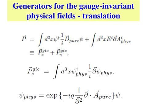Ppt Poincare Sub Algebra And Gauge Invariance In Nucleon Structure Powerpoint Presentation