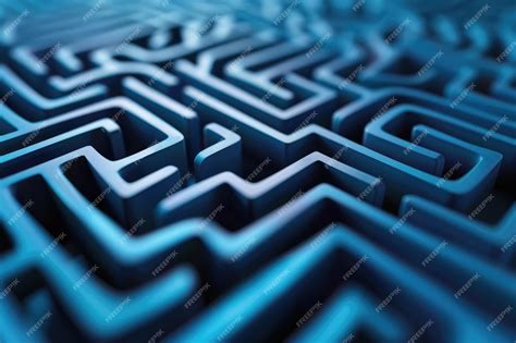 Premium Photo A Detailed View Of A Complex Maze Pattern Featuring