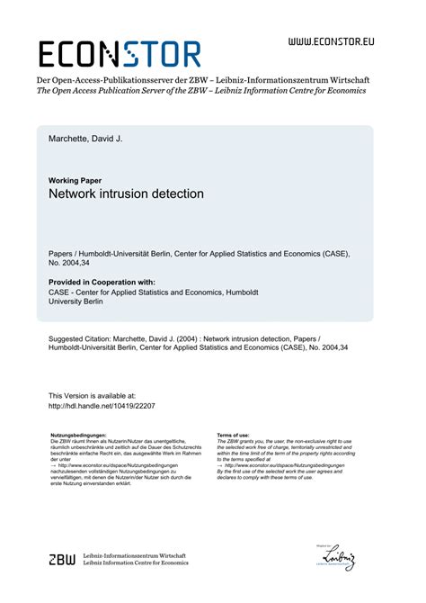 PDF Network Intrusion Detection
