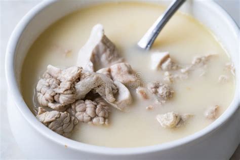 Tripe Brain Soup Iskembe Corbasi Turkish Traditional Hangover Cure Stock Image Image Of