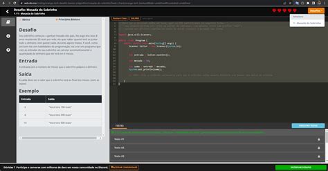 GitHub danielamorattodev desafios de codigo bootcamp inter dio Desafios de lógica para teste