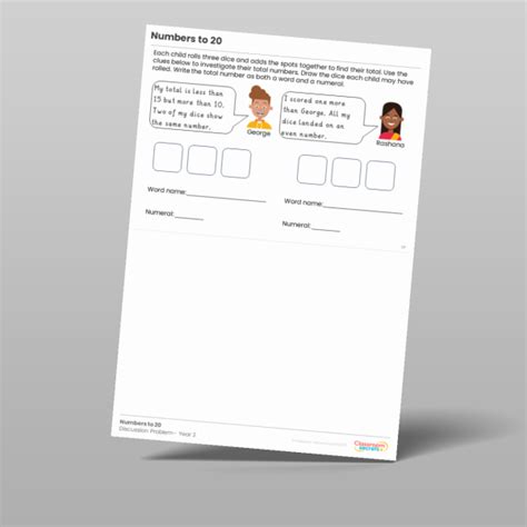 Year 2 Numbers To 20 Discussion Problem 2 Resource Classroom Secrets