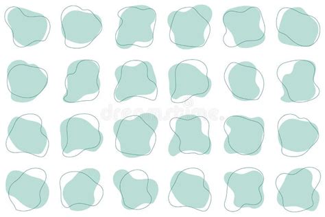 Blob Shape Organic Set Of Irregular Round Blot Form Graphic Element Organic Amoeba Blob Shape