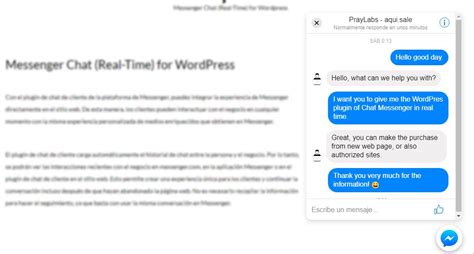 Facebook Messenger Customer Wordpress Plugin By Eddyjhoel Codester