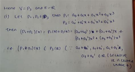 Answered Let P3r Be The Set Of All Polynomials Bartleby
