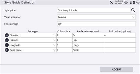 Importing And Exporting Point Files With Style Guides