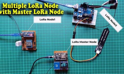 Multiple Lora Nodes Communication With Master Lora Node