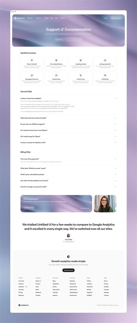 Support And Documentation — Untitled Ui By Jordan Hughes® On Dribbble